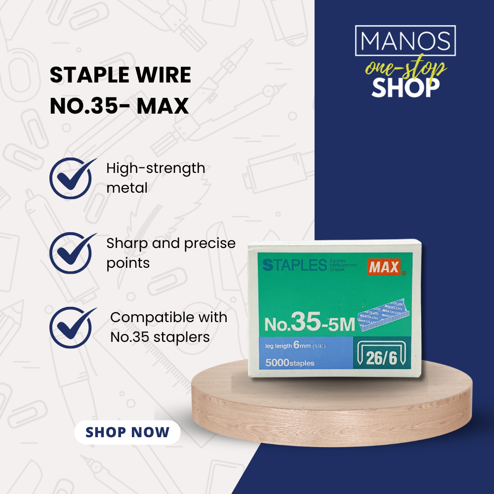 STAPLE WIRE NO. 35 MAX / BOX | Shopee Malaysia