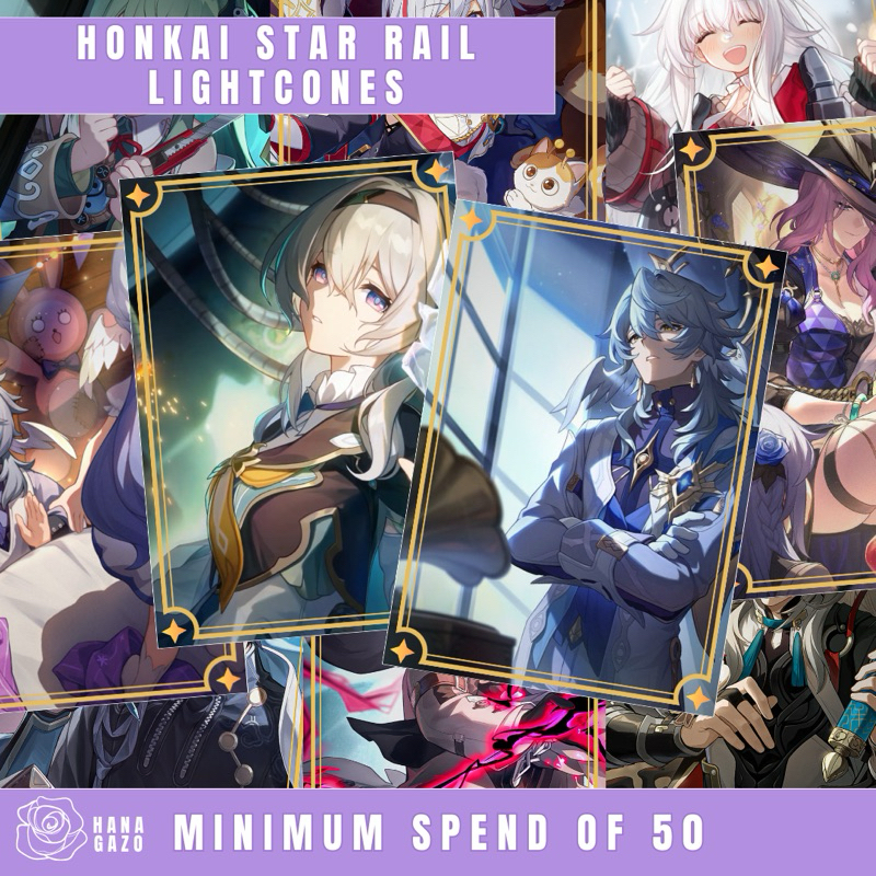[Part 2] Honkai Star Rail Character Lightcones Laminated Photocards ...