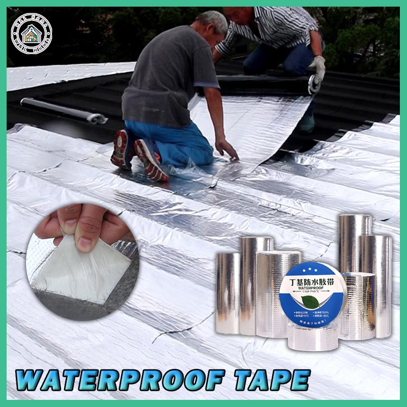 Butyl Waterproof Tape For Roof Leak Aluminum Foil tape Wall Duct Crack ...
