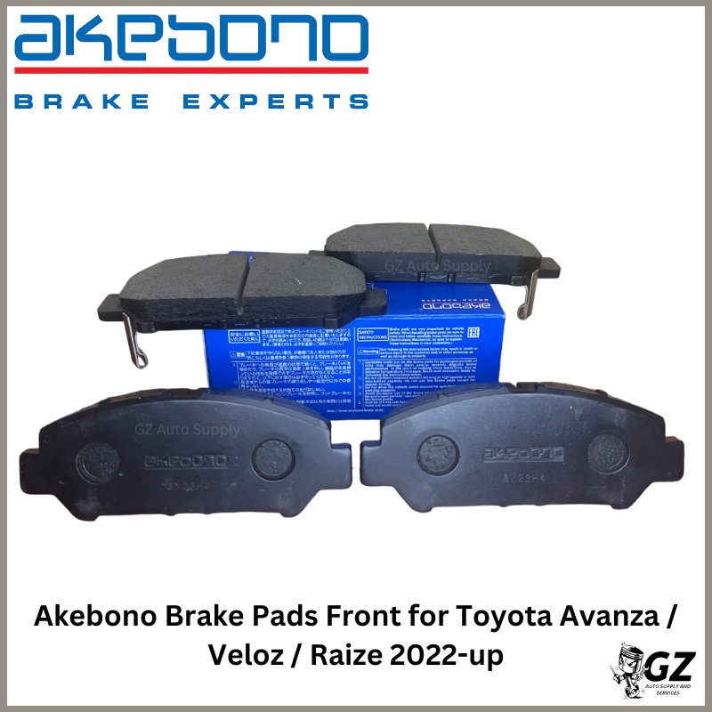 Akebono Brake Pads Front for Toyota Avanza / Veloz / Raize 2022-up ...