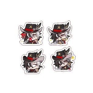 4pc/order Honkai Star Rail Boothill Emoji Waterproof Sticker Matte ...