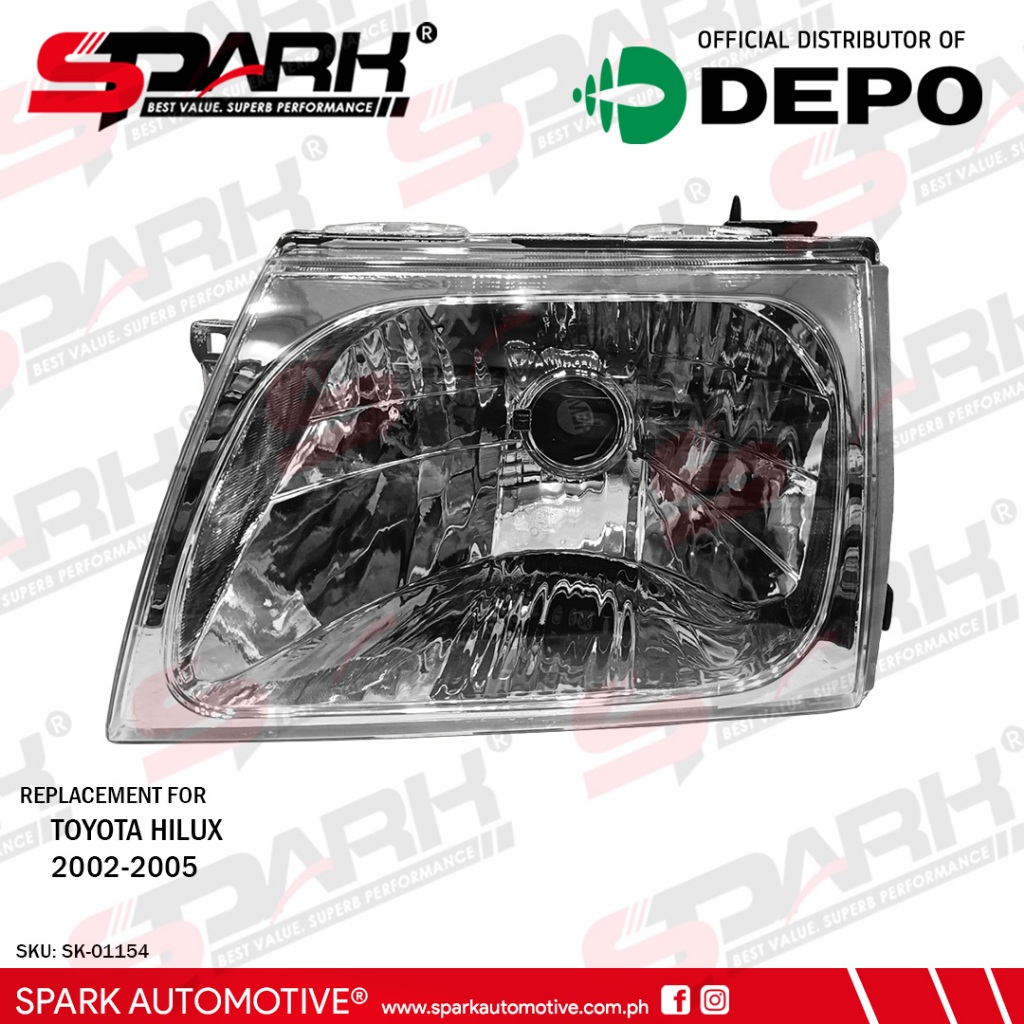 Head Lamp Headlight Toyota Hilux 2002 - 2005 LN166 LN160 | Shopee Malaysia