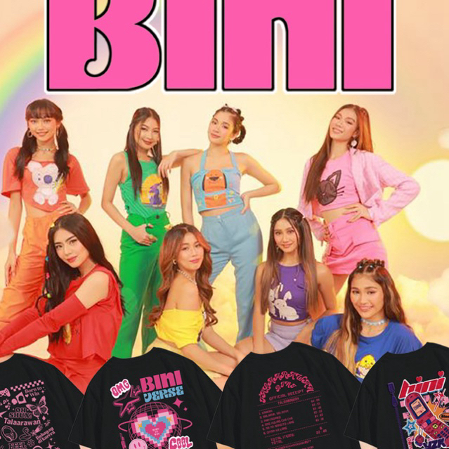 BINI Black T-shirt Premium Quality Merch P-pop BINIverse Pantropiko ...