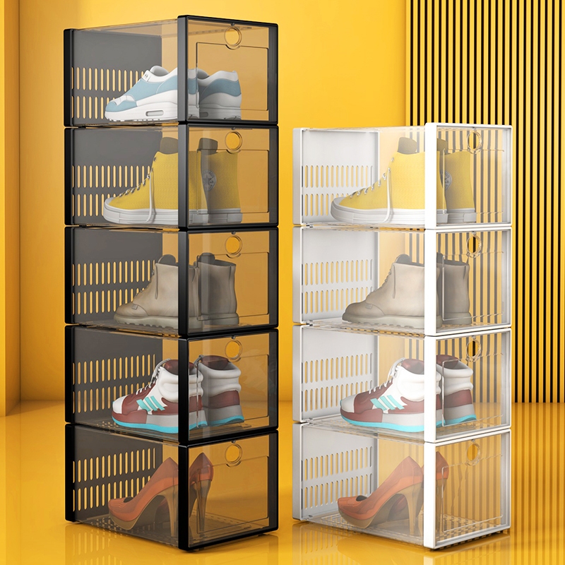 Large size Colorfu Shoe Rack Organizer Foldable Drawer Shoe Box High ...