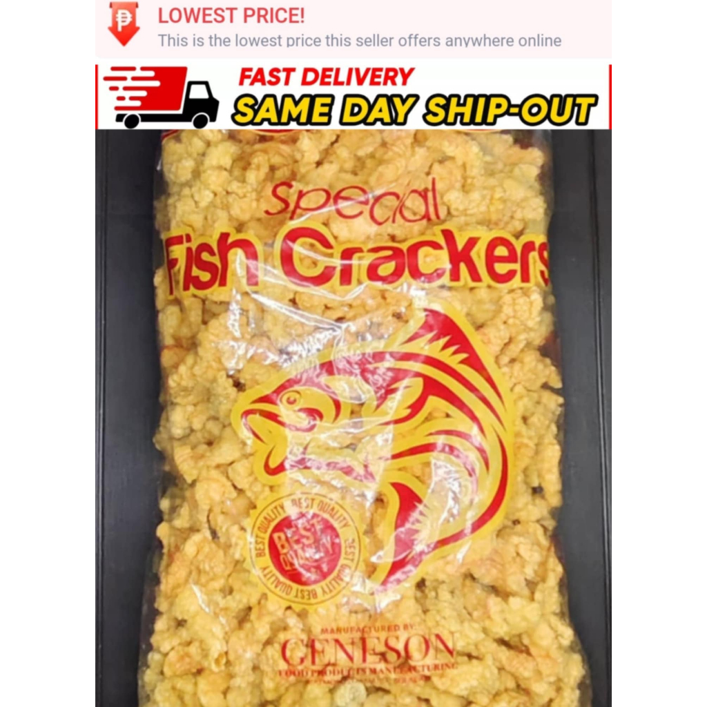Best 1 KILO Fish Cracker Plain Or Spicy Flavor Special Crispy Available ...