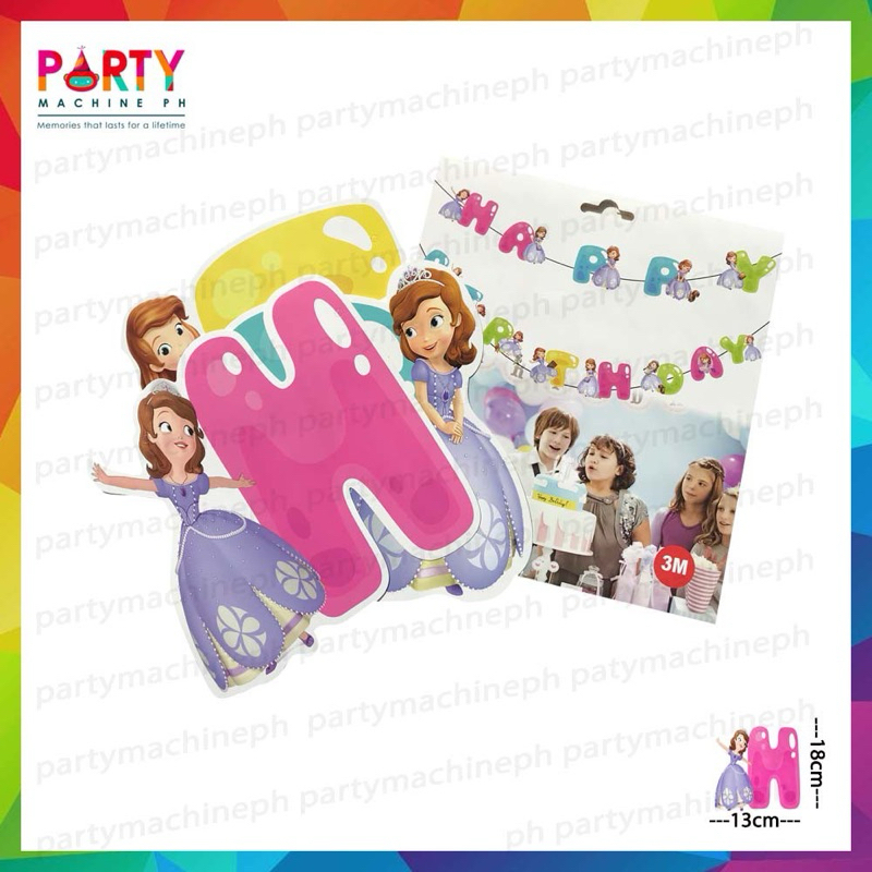 Sofia Letter Banner / Birthday Banner / character banner / banderitas ...