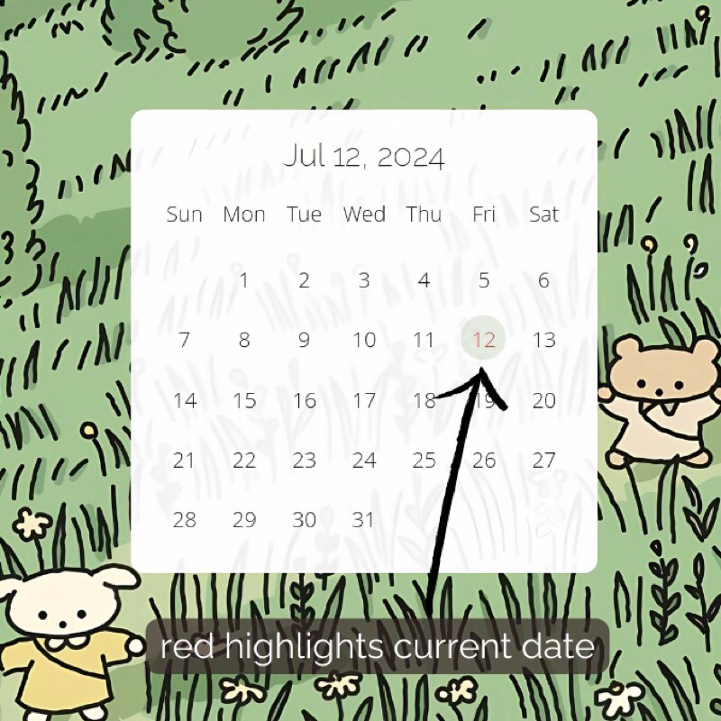 Interactive Calendar Desktop Wallpaper Minimalist | Shopee Malaysia