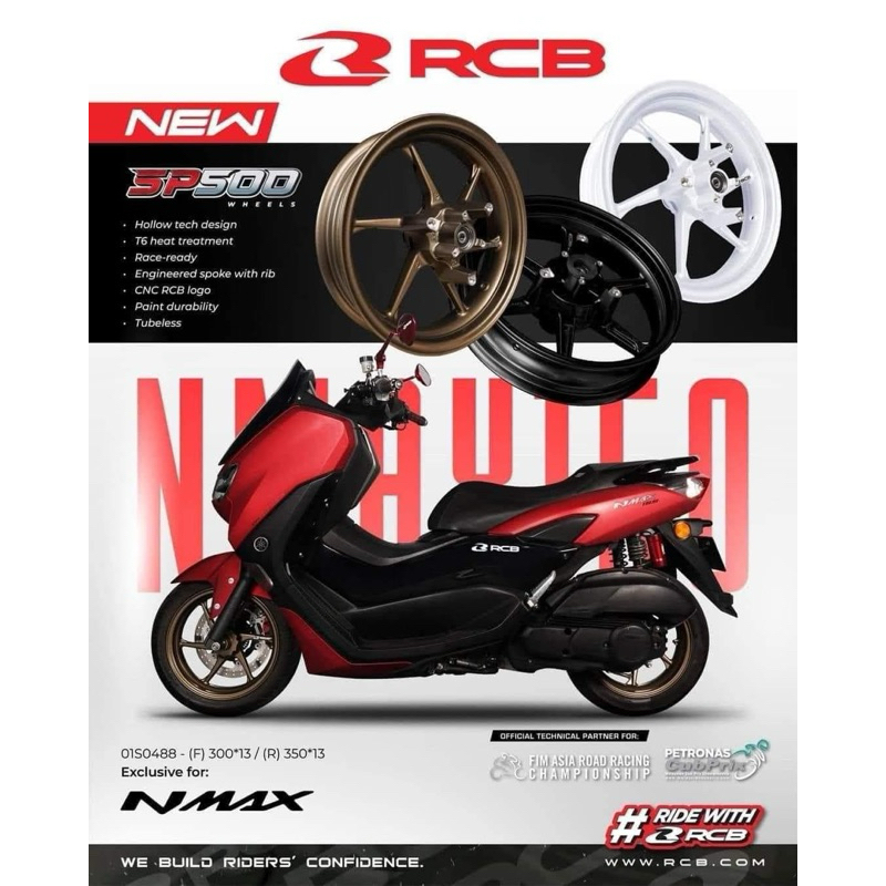 RCB SP500 Mags 13’s for Yamaha Nmax V2 | Shopee Malaysia