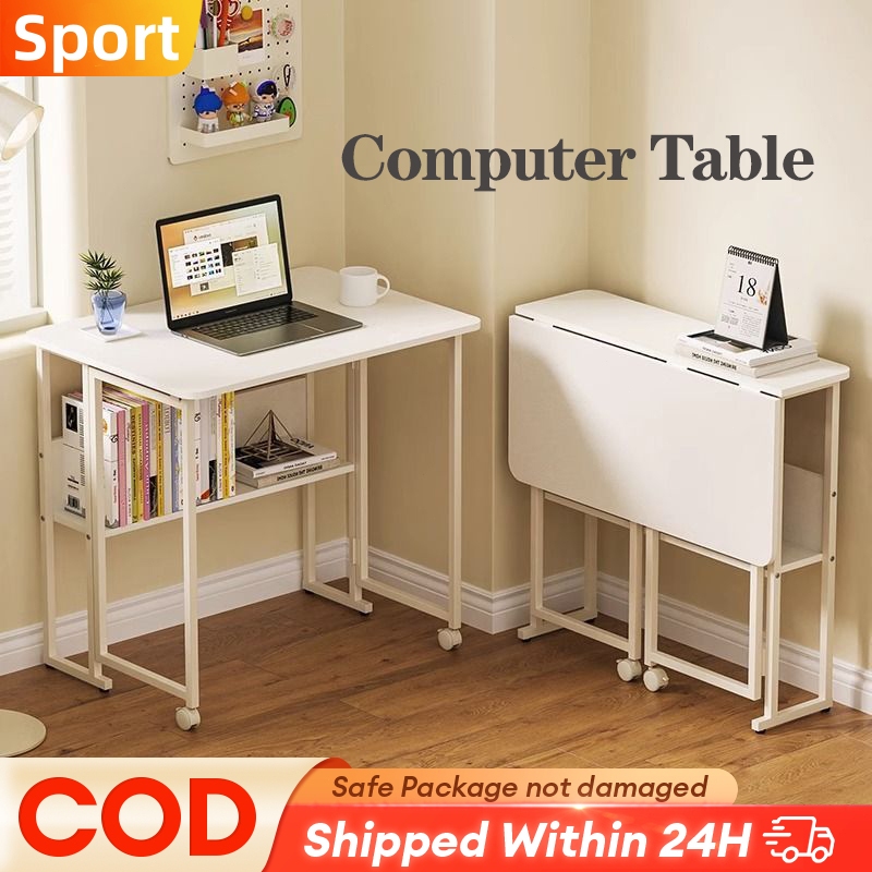 Computer Table with Wheels Bedside Table Portable Desk Side Table ...
