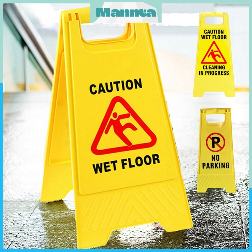 Safety Warning No Parking Signage Stand Caution Wet Floor Warning Sign ...