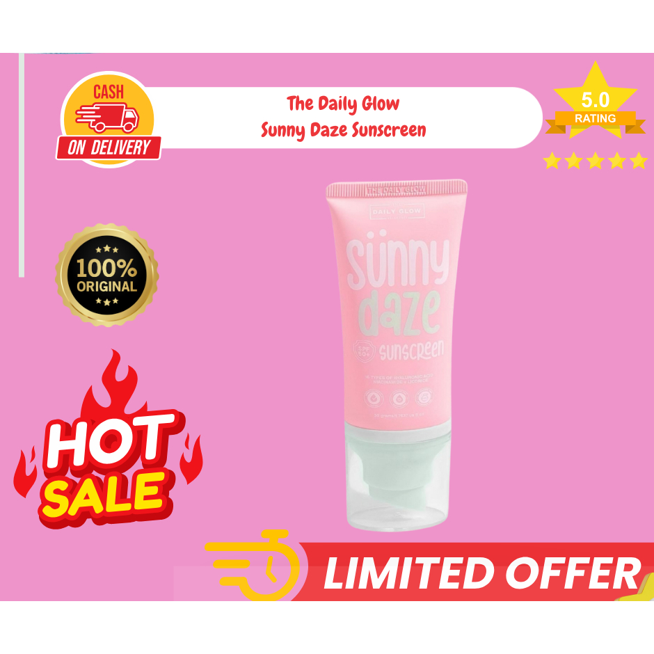 The Daily Glow Sunny Daze Sunscreen SPF 50+++ | Shopee Malaysia