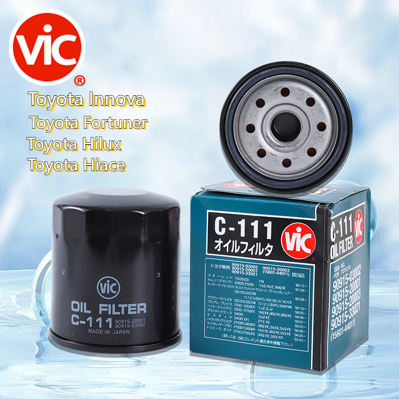 Vic Oil Filter C-111 for Fortuner/Innova/Rav4/Hiace/Hilux/Grandia (C111) Made in Japan | Shopee ...
