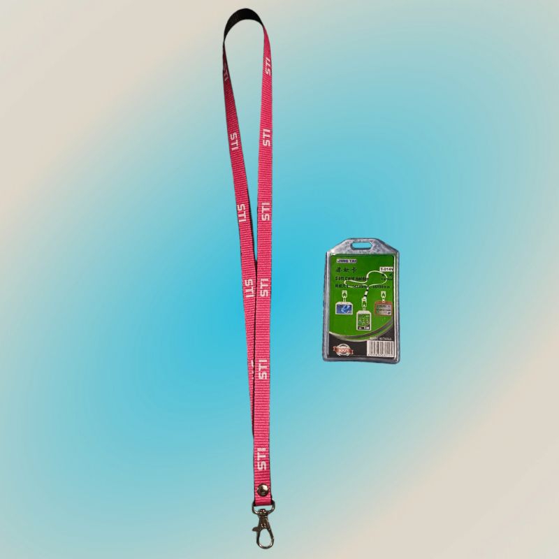 STI PINK ID LACE WITH FREE ID HOLDER - STI COLLEGE LANYARD | Shopee ...