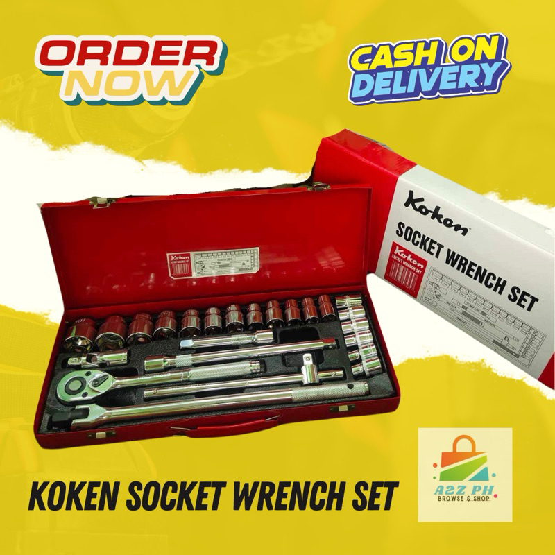 Koken 24 pcs. Socket wrench set made in Japan | Shopee Malaysia
