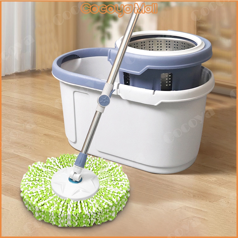 Cocoya mop with spinner and Detachable dehydration basket Map Floor ...