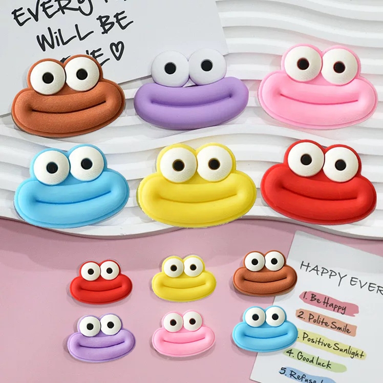 6pcs/set jibbitz for crocs Shoe Charm Big Eye Frog design For Clog pins ...