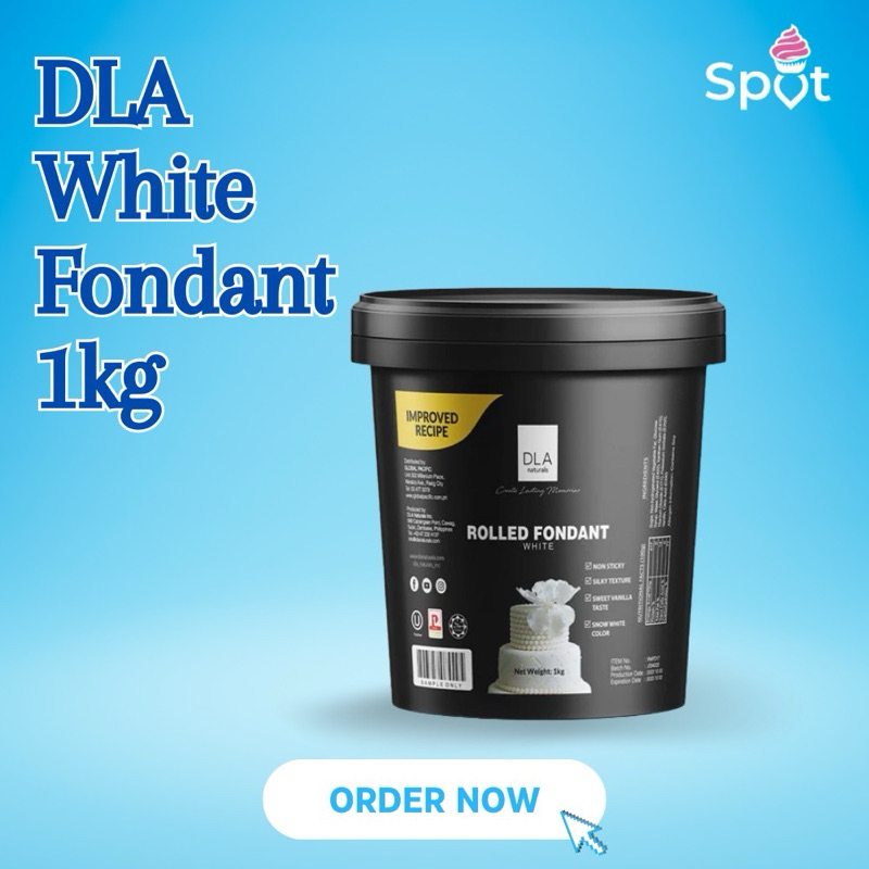WHITE DLA ROLLED FONDANT 1KG I JUNE 2025 EXPIRY | Shopee Malaysia