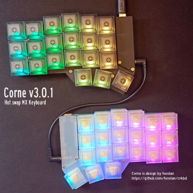 Pabile Corne v3 HotSwap MX Split Ergonomic Mechanical Keyboard to Use ...