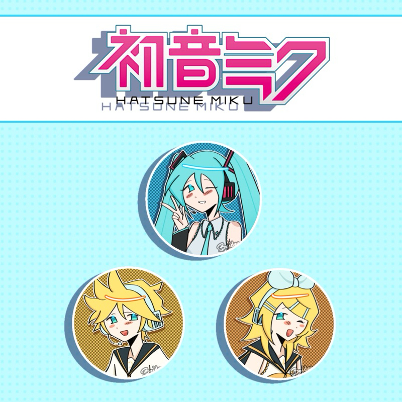 (yyjluca) Vocaloid Pins Hatsune Miku Kagamine Len Rin | Shopee Malaysia