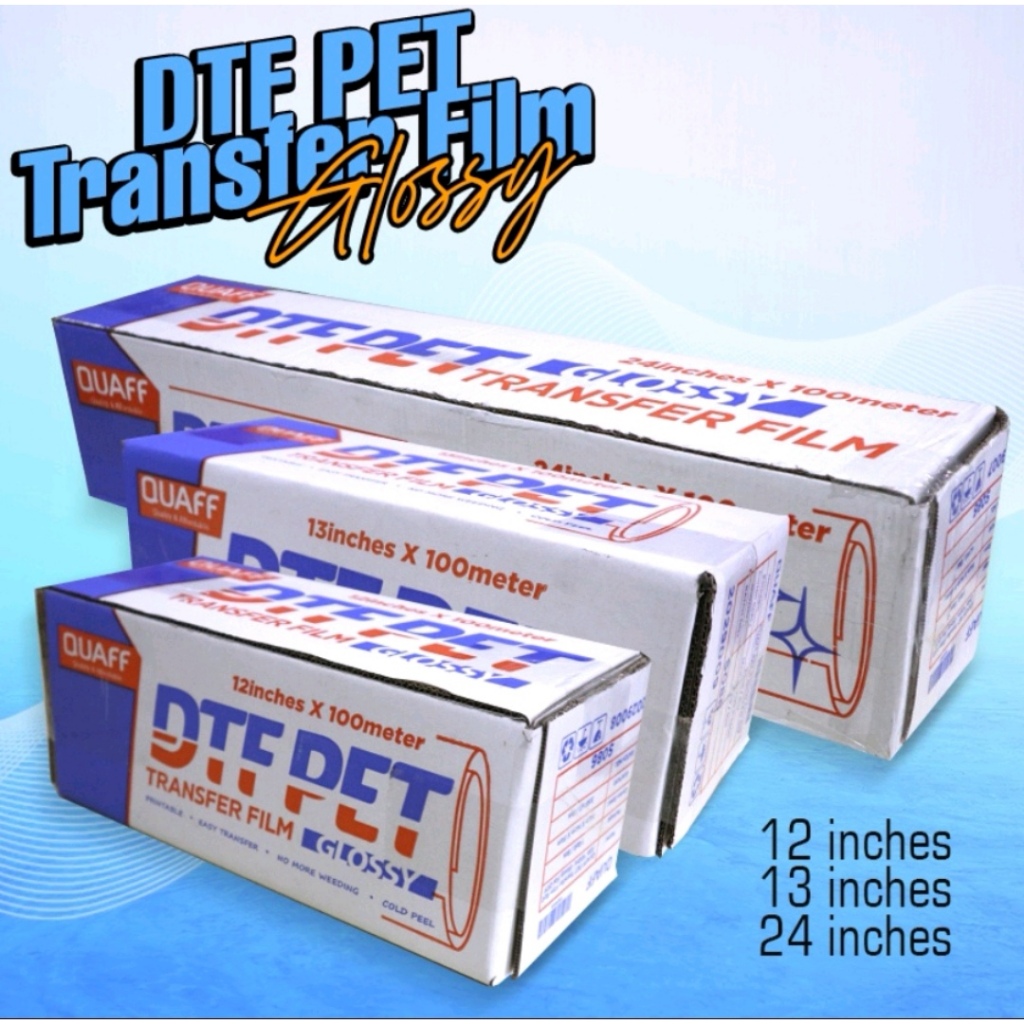 (100METERS/ROLL) GLOSSY/MATTE QUAFF DTF PET TRANSFER FILM | Shopee Malaysia