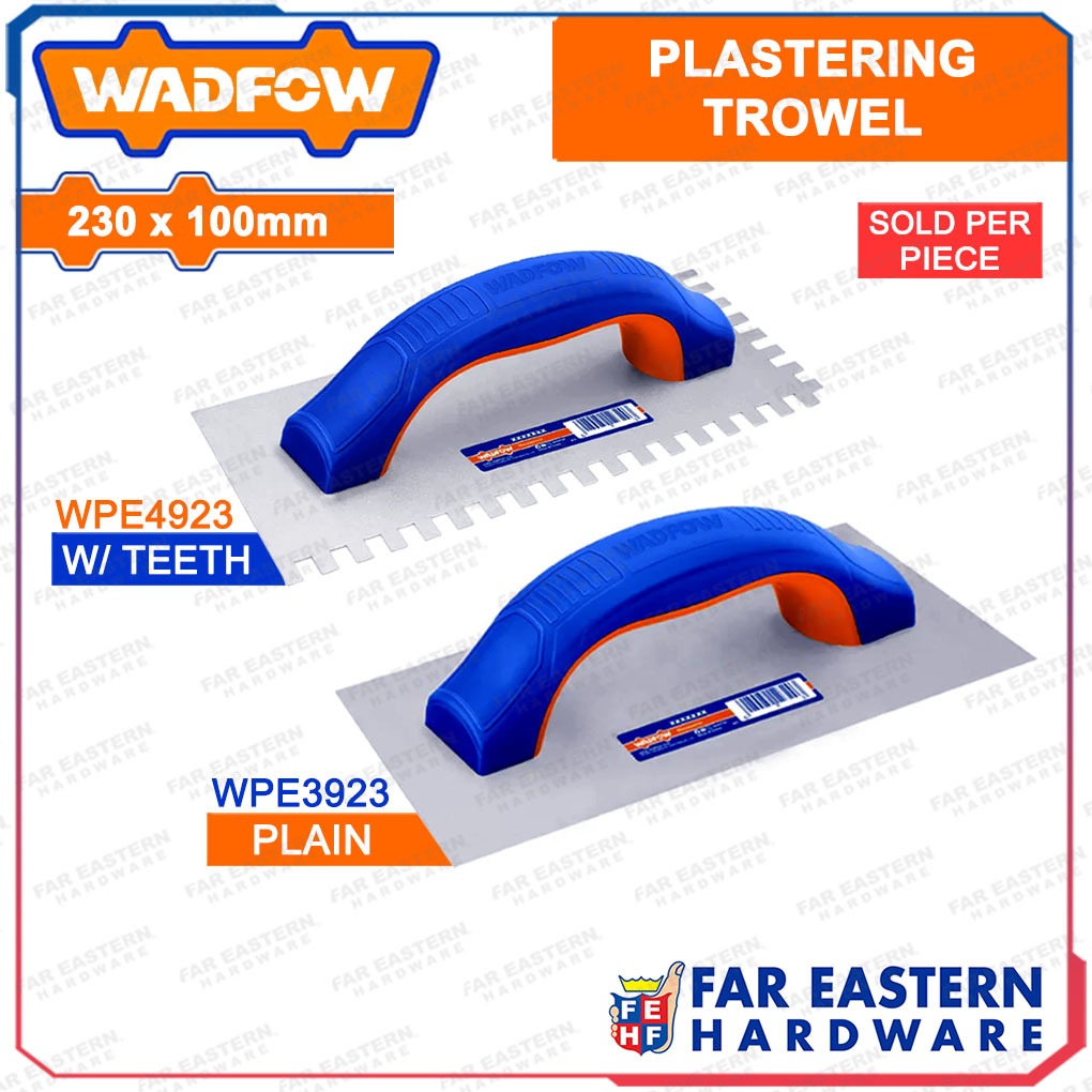 WADFOW Plastering Cement Trowel Plain | w/ Teeth WFHT | Shopee Malaysia