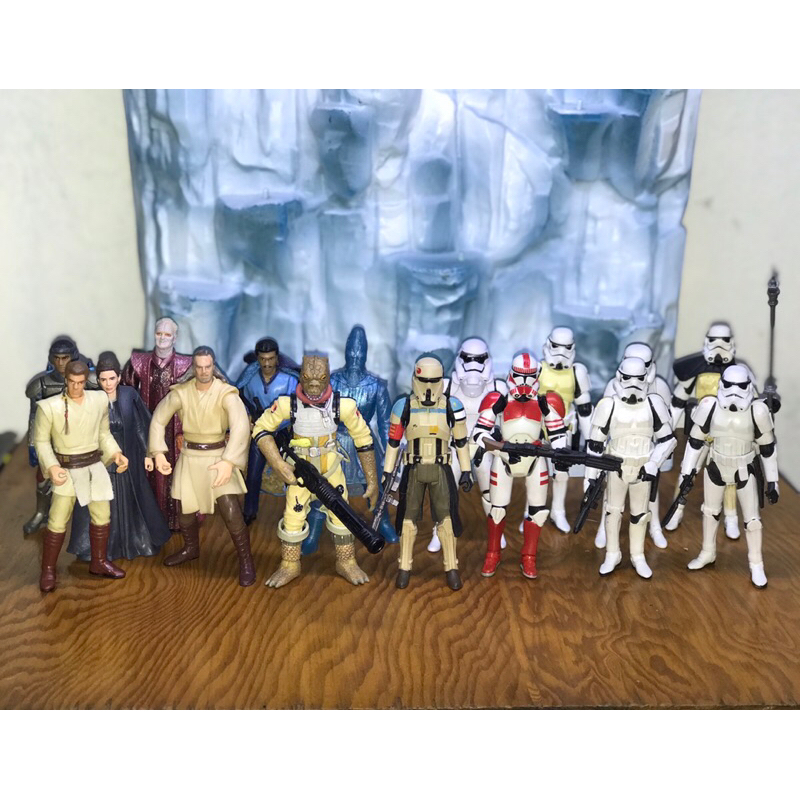 Star Wars 3.75 Batch 5 - Stormtrooper, Shock Trooper, Obi Wan, Qui Gon ...