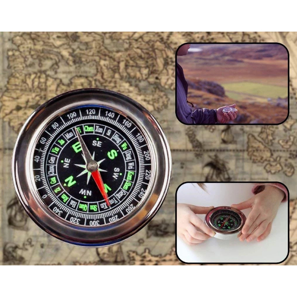 MT-Magnetic Compass for Map Direction Navigation Hiking Travelling and ...