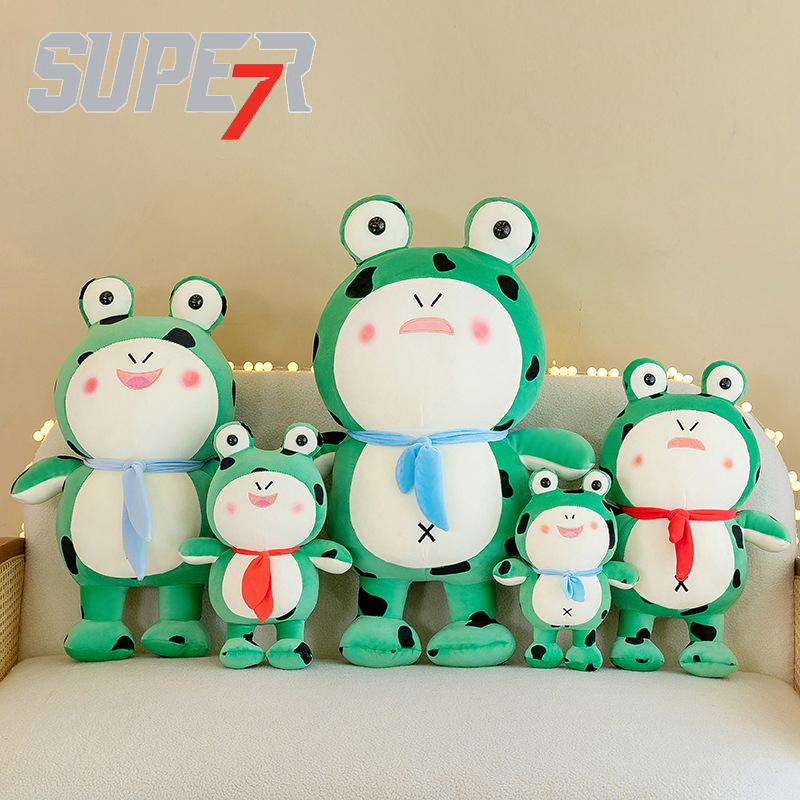 Cartoon Standing Frog Plush Toy Cute Stuffed Animals Cute Frogs Soft ...