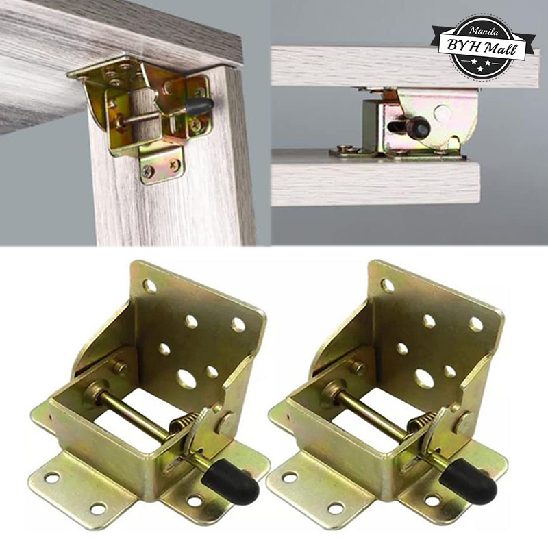 Color Zinc Color 90 Degrees Self-Locking Folding Hinge Table Leg ...