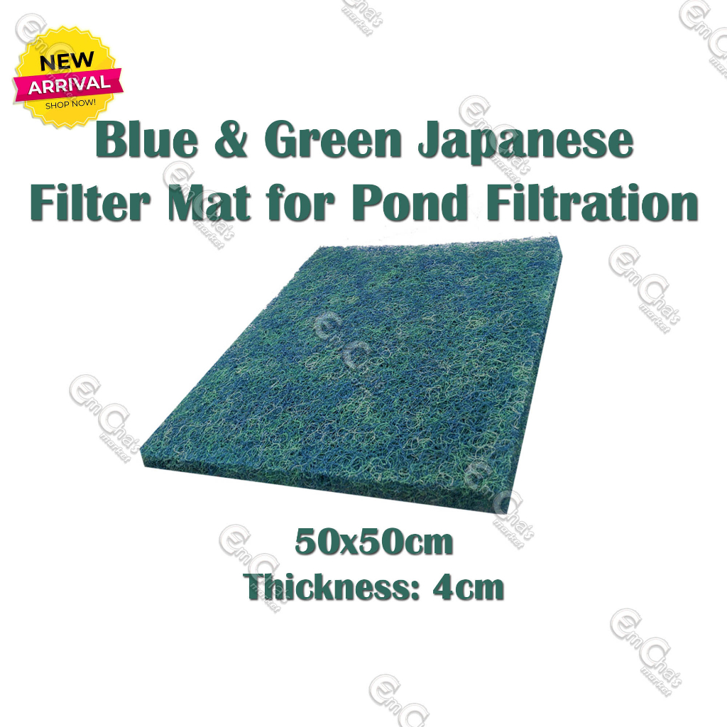 JTC Blue-Green Japanese Filter Mat Filter Media (50X50X4cm)(Pnd)(Acc ...