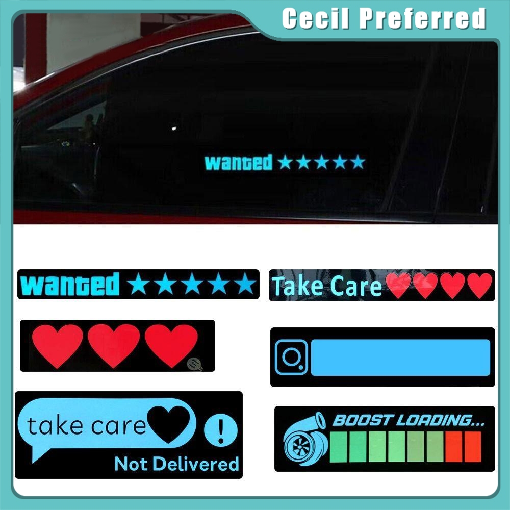 LED Car Sticker Auto/Moto Decoration Sticker Car Window Car Decals ...