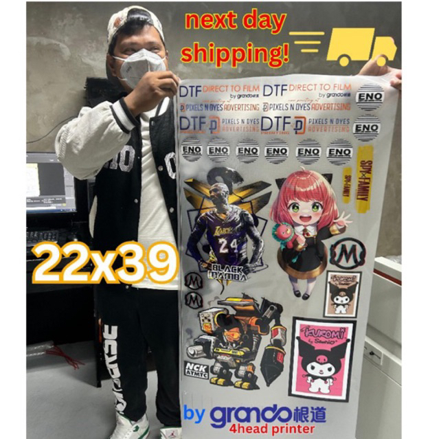 Grando DTF printing A4 A3 22x39 Quality | Shopee Malaysia