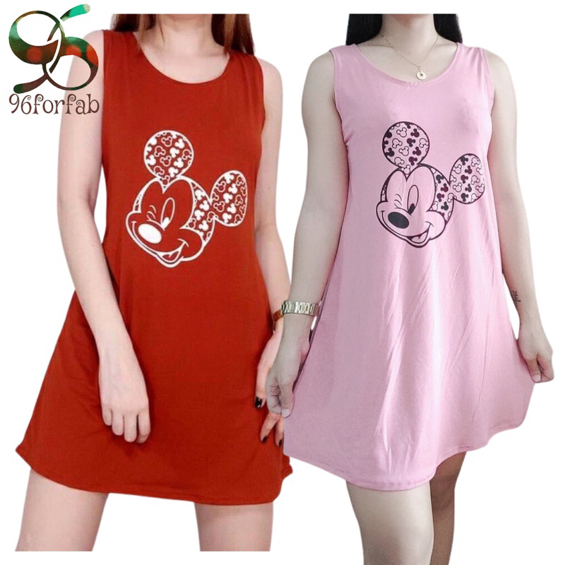 Plain Mickey Sando Mini Dress| Fits S to L| Maternity Daster Pambahay ...