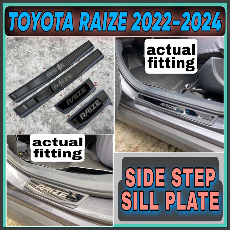 TOYOTA RAIZE 2022-2024 SIDE STEP SILL PLATE | Shopee Malaysia