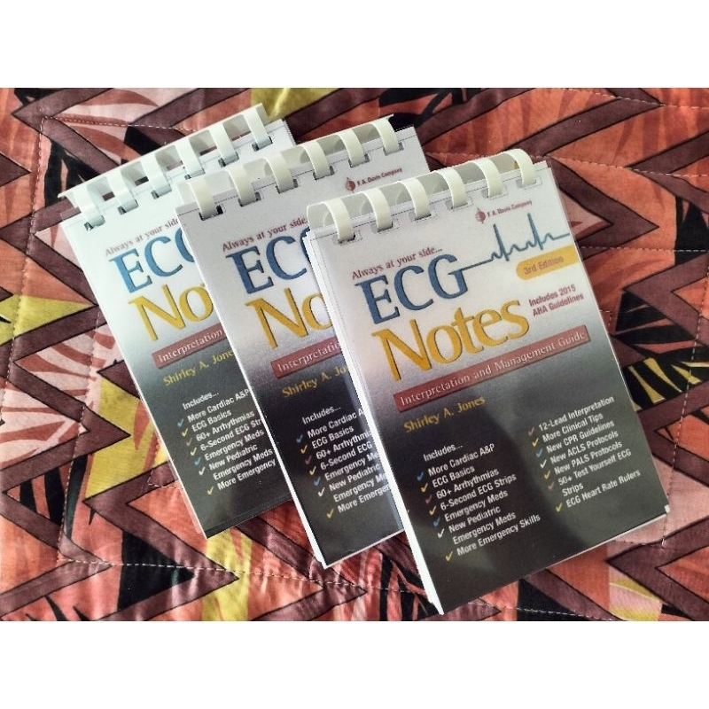 ECG notes Pocket Guide 3rd edition Latest 2025 | Shopee Malaysia