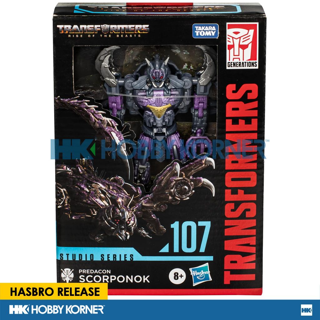 HASBRO F8755 Studio Series 107 Deluxe Class ROTB Predacon Scorponok ...