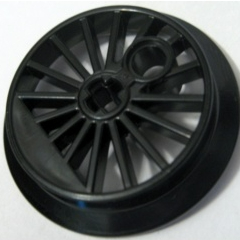 LEGO Part: Train Wheel RC,Spoked w/ Technic Axle Hole and Counterweight ...
