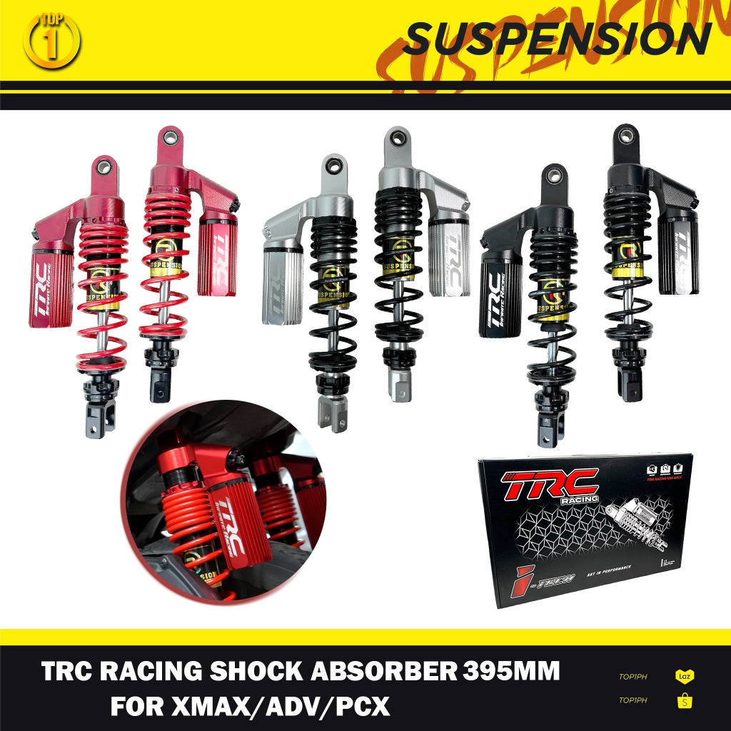 Top1 PH TRC Rear Shock Absorber 395mm For XMAX/ADV/PCX Motorcycle ...