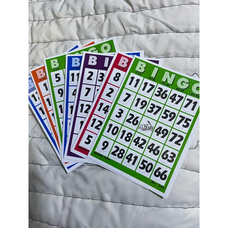 Small bingo card Mickey pop-up multicolor | Shopee Malaysia