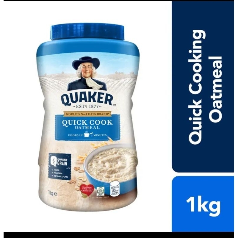 Quaker Quick Cook Oats 1kg | Shopee Malaysia