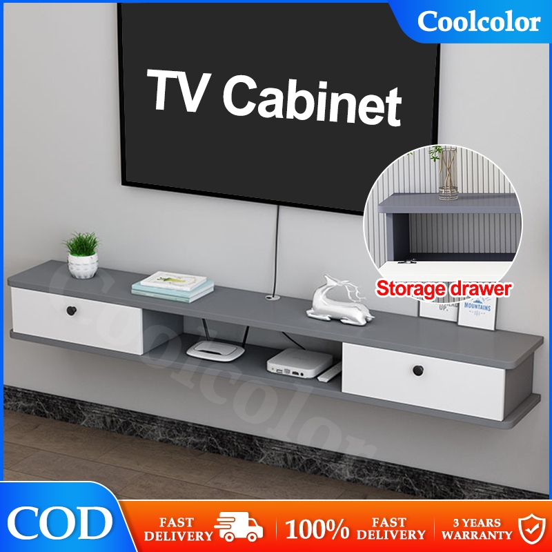 Floating TV Rack Suspended Modern Wall-Mounted TV Cabinet ...