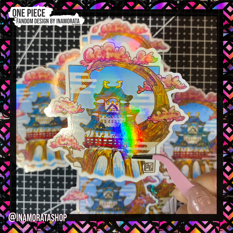 One Piece Wano Flower Capital vinyl waterproof sticker | Shopee Malaysia