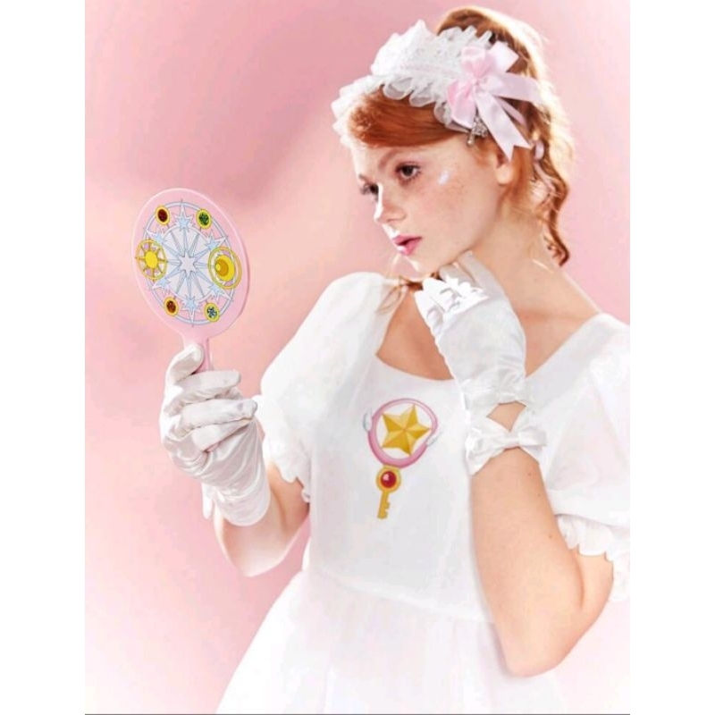 CARDCAPTOR SAKURA Sun And Moon Line Geometric Pattern Round Pink ...