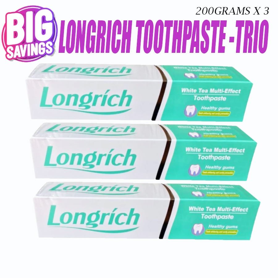 LONGRICH TOOTHPASTE TRIO PACK (200G X 3) BIG | Shopee Malaysia