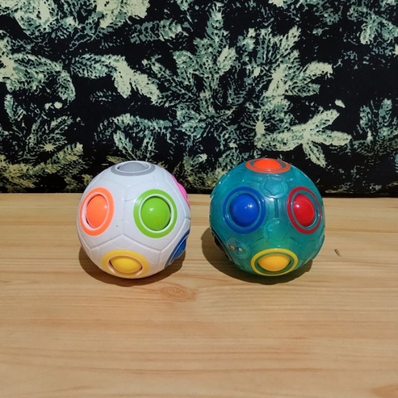 Rainbow Ball Fidget Toy / Brainteaser / 3D Puzzle Cube | Shopee Malaysia