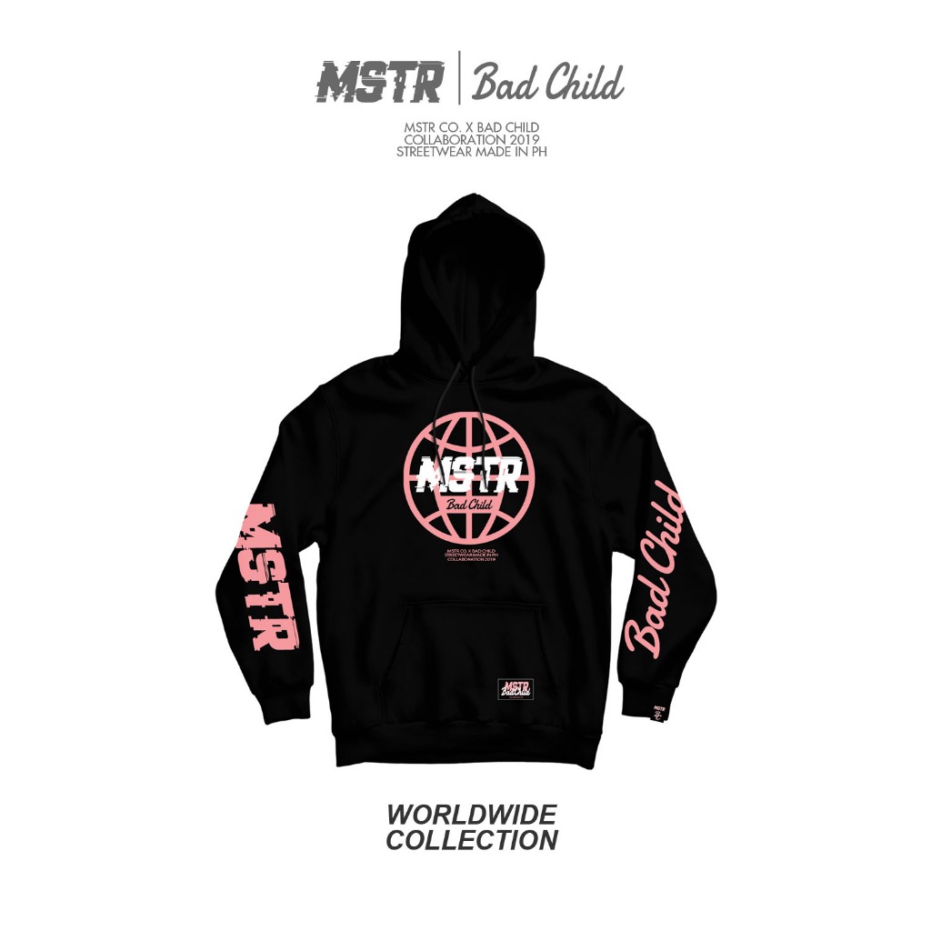 ALL LOCAL BRAND - MSTR X BadChild "WORLDWIDE" Men Hoodie (Black ...