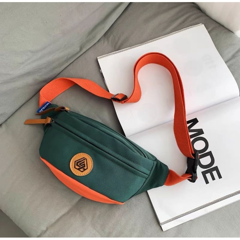 Chest bag casual men's women's sports shoulder bag trendy girl's ...