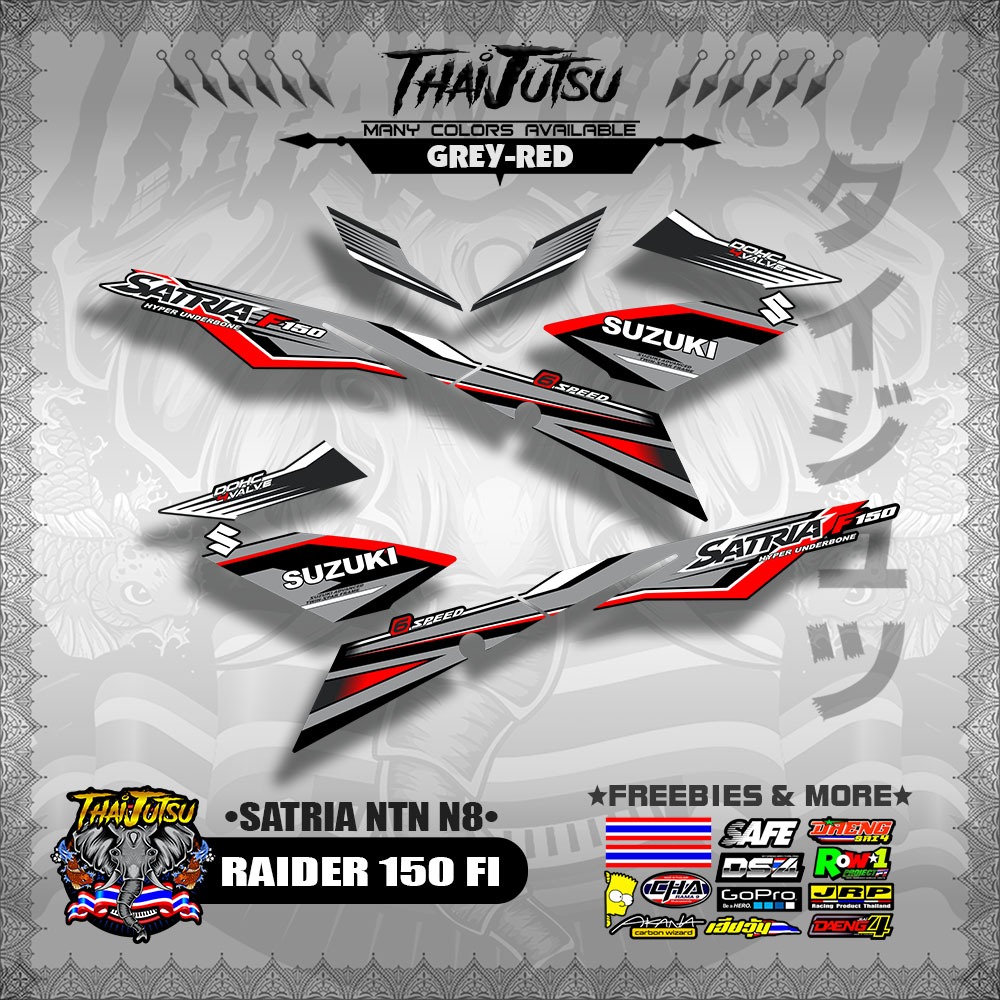 RAIDER 150 FI DECALS ( SATRIA NTN N8 )【ThaijutsuStickers】 | Shopee Malaysia