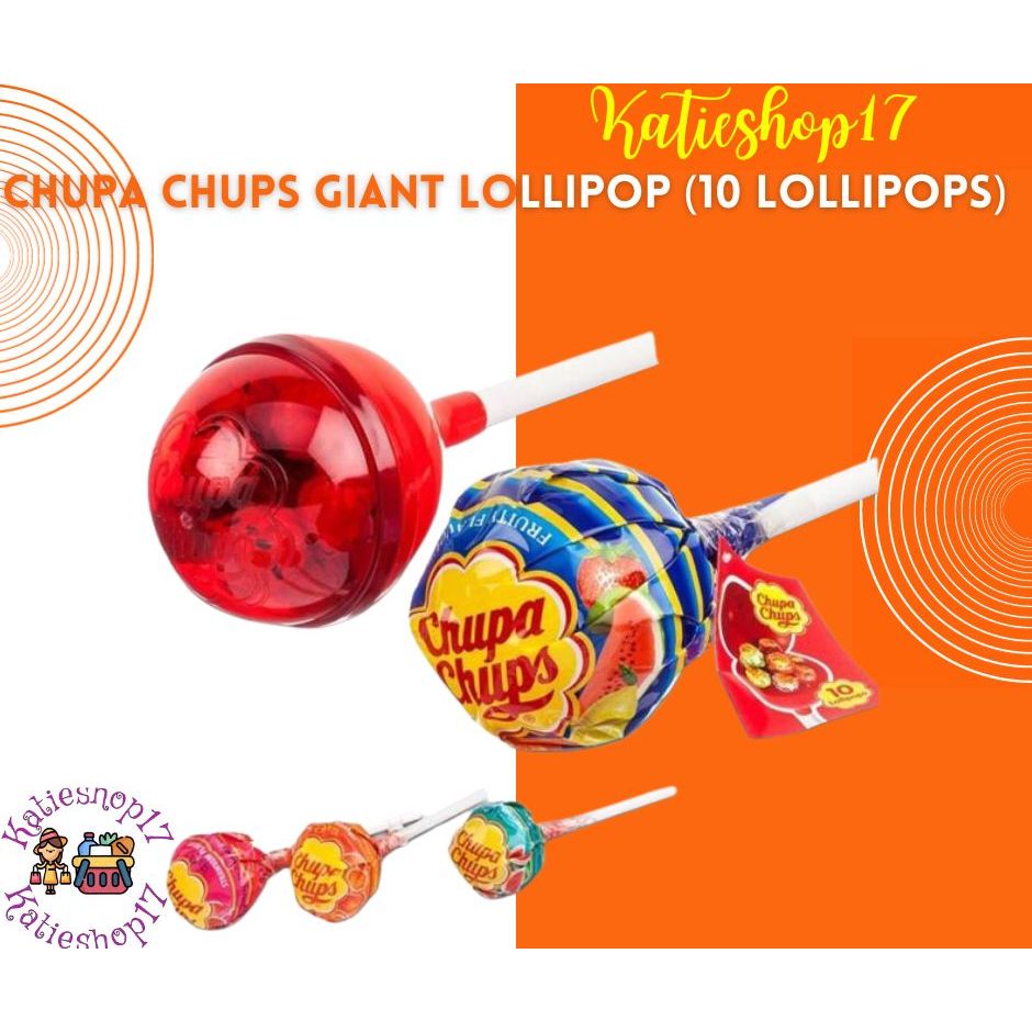 Chupa Chups Giant Lollipop (10 Lollipops) | Shopee Malaysia