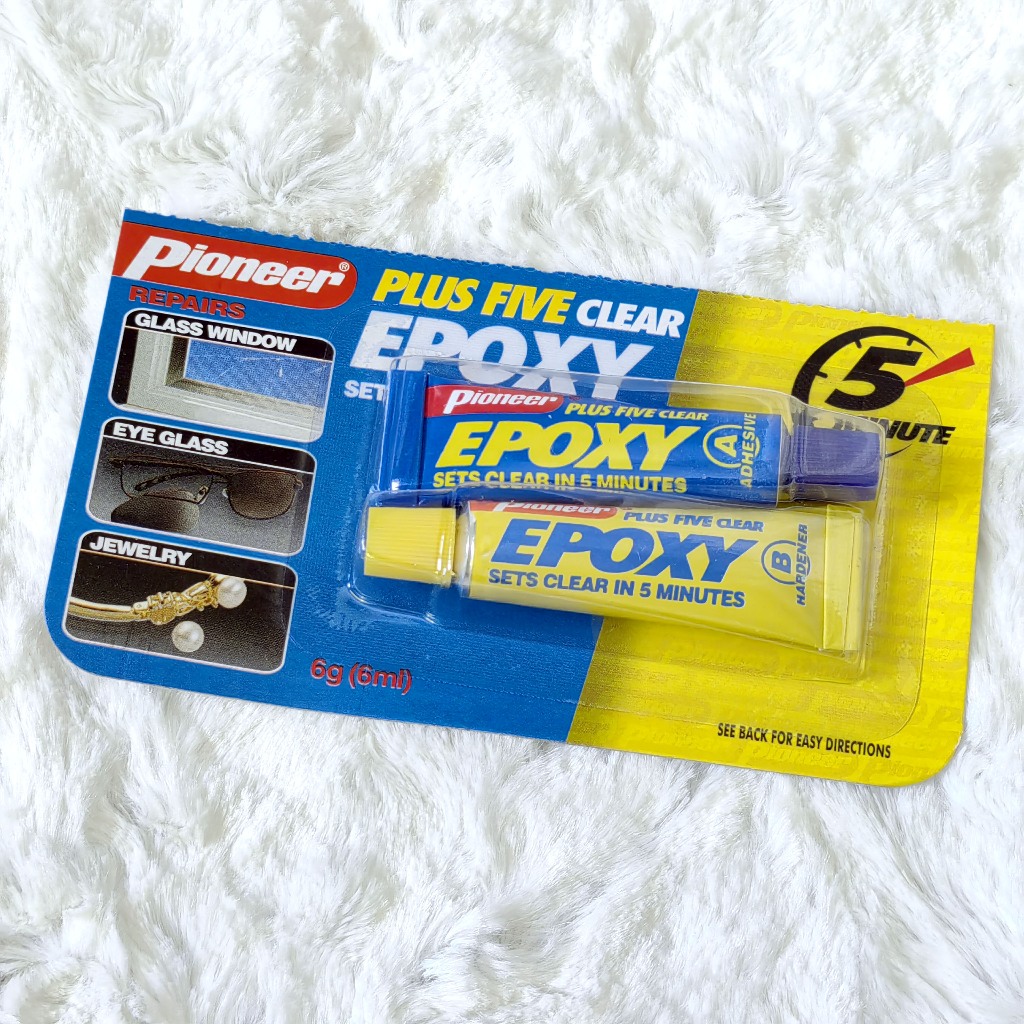 PIONEER Durasteel 5 Epoxy 15 g Epoxy Plus Five 6 g Bond in 5 min Dura ...